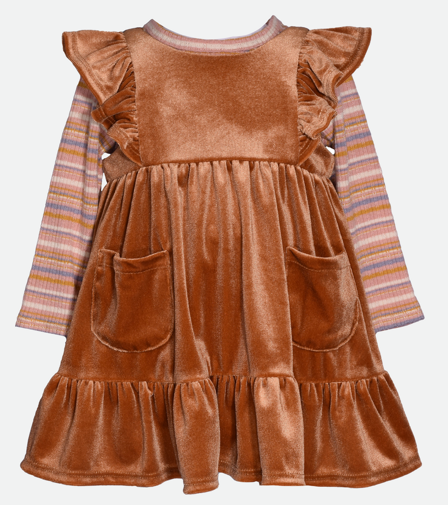 Julia Velvet Jumper Dress Set – Bonnie Jean